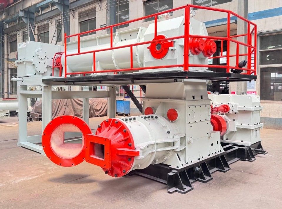 Mesin Pembuat Bata Tanah Liat 110+200 Kw Dengan Extruder Vakum Dua ...